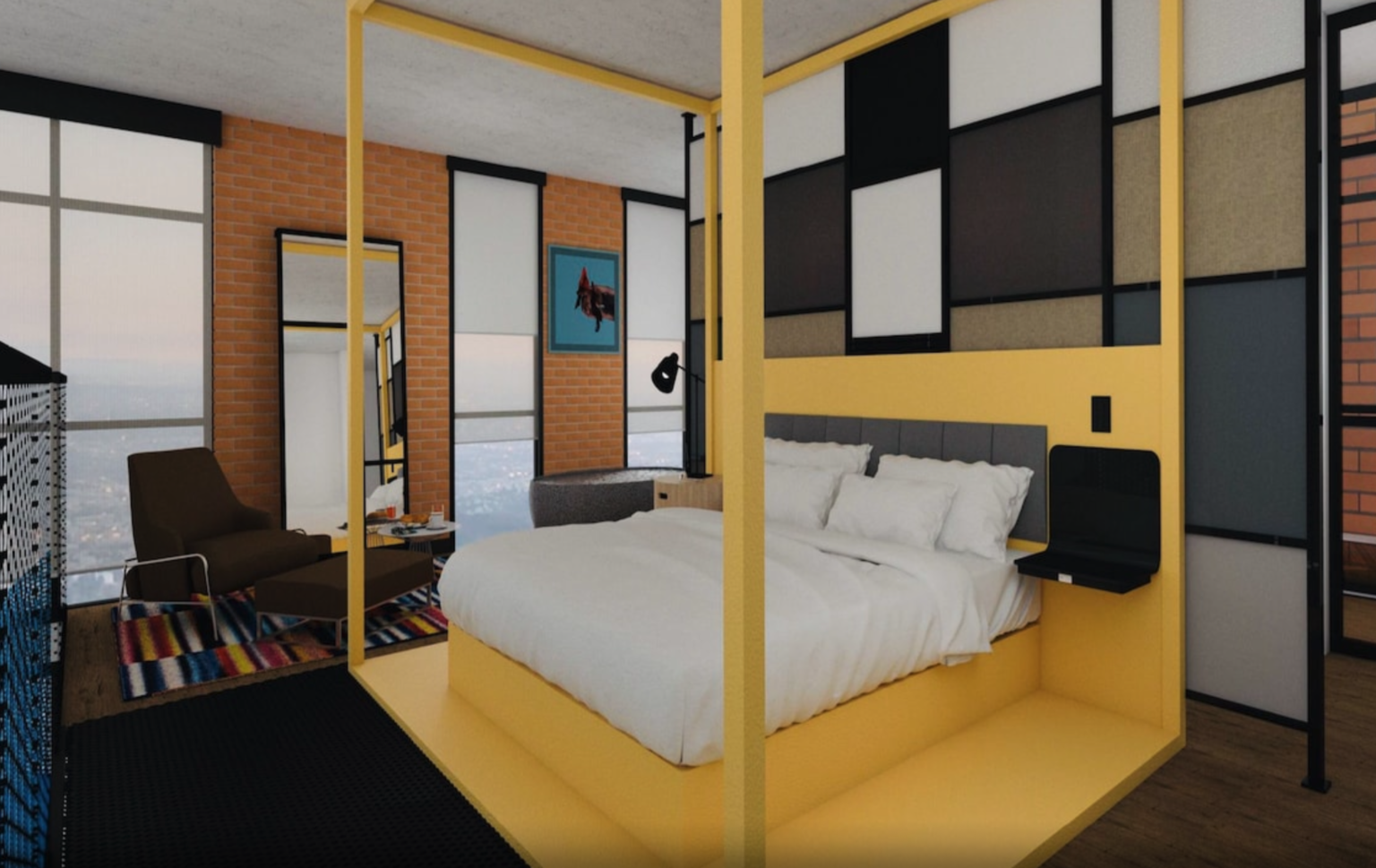 El nuevo Aloft de México transforma su interior en una explosión de ...